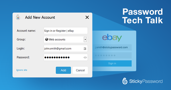 How to add a new Web Account